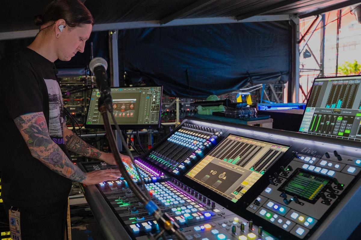 Solid State Logic Live Mixing Consoles at FOH and Monitors for Lana Del ...