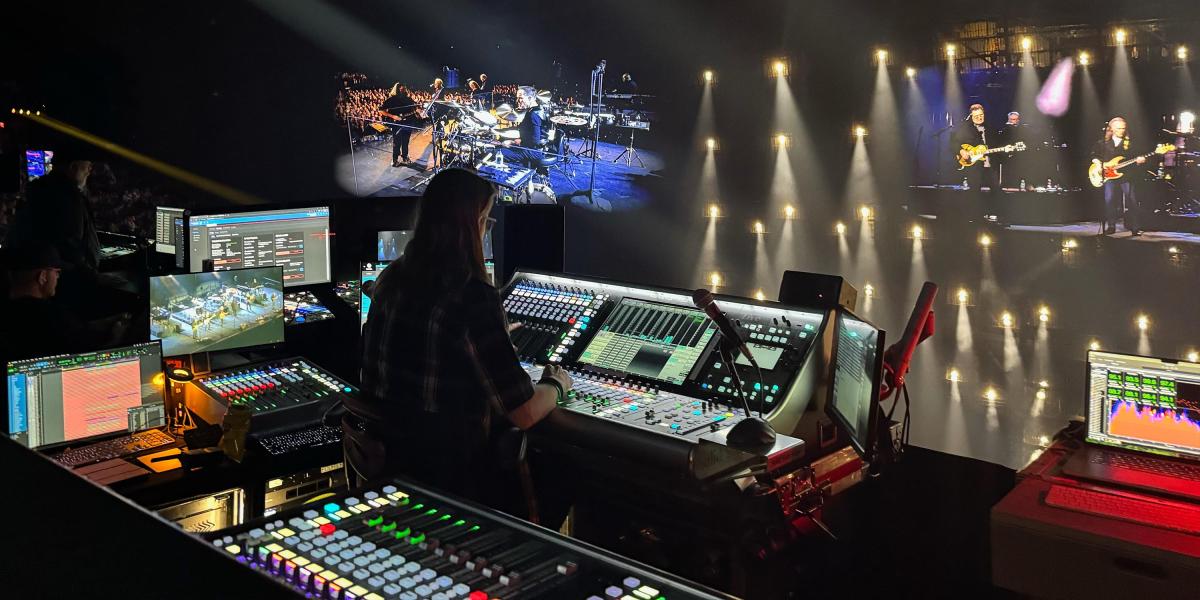 Solid State Logic Live L550 Plus at the Core of The Eagles Immersive Audio Set Up for Residency ...