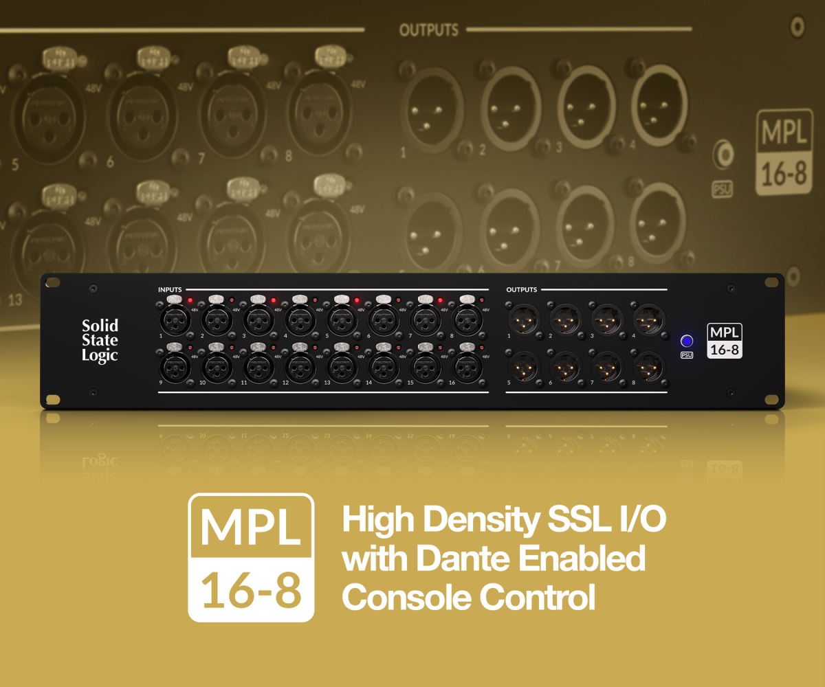 SSL’s MPL 16-8 stagebox gives ad hoc and fixed networks a boost at IBC2025