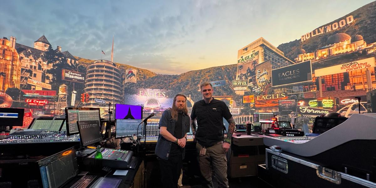 Solid State Logic Live L550 Plus at the Core of The Eagles Immersive Audio Set Up for Residency ...