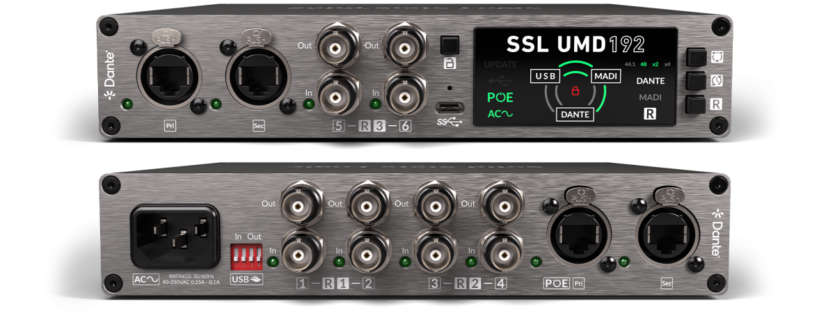 Solid State Logic Launches UMD192 - The Most Powerful MADI & Dante ...