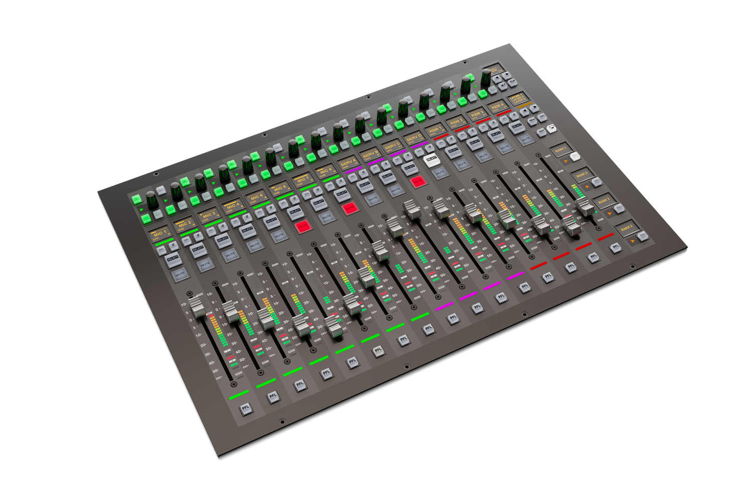 Furniture Fader and Master Tiles | Solid State Logic